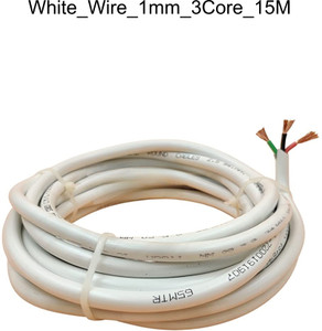 JELECTRICALS PVC 1 sq/mm White 15 m Wire Price in India - Buy ...