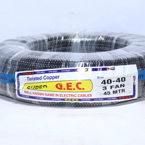 SUPER GEC Cotton Wrapped 2 Core Wire for Iron and Extension Board- 40/ ...