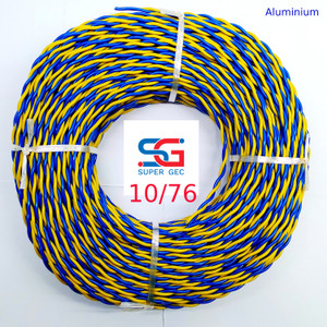 SUPER GEC 10-76 First PVC Flexible Twisted Aluminium wire 0 sq/mm Blue ...