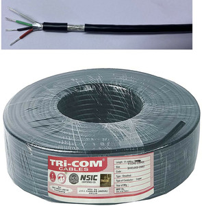 TRICOM Tinned Copper, 4-CORE Load Cell Shielded Cable, For DIY Projects ...