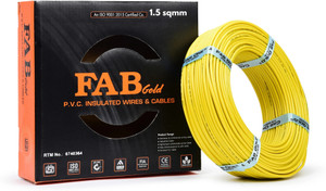 FAB GOLD COPPER 1.5 sq/mm |90 MTR |Multi Strand Electrical Wire Cable ...