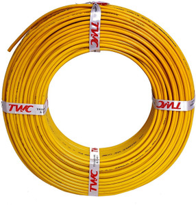TWC Lite FR PVC 4 sq/mm Yellow 90 m Wire Price in India - Buy TWC Lite ...