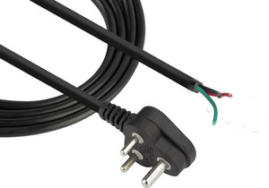 SUPER GEC 3-Pin Top Power cord for Heavy duty, Geyser, Washing Machine ...