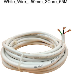 JELECTRICALS PVC 0.5 sq/mm White 65 m Wire Price in India - Buy ...