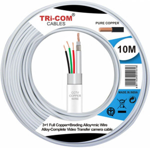 TRICOM PURE COPPER 14 sq/mm White 10 m Wire Price in India - Buy TRICOM ...