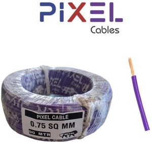 PIXEL 0.75 SQMM COPPER, PVC Cable 0.75 sq/mm Purple 90 m Wire Price in ...