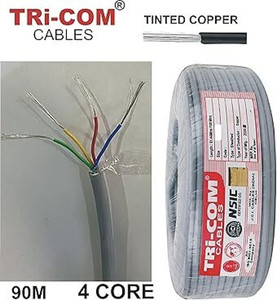 kathiriyas TRICOM 0.15mm Tinned Copper, 0.2 sq/mm Grey 50 ft. Wire ...