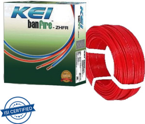 KEI CABLES ZH-FR PVC 2.5 sq/mm Red 90 m Wire Price in India - Buy KEI ...