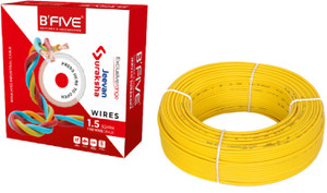b'five Jeevan Suraksha wires PVC HR+FR 1.5mm Single Core Flexible ...
