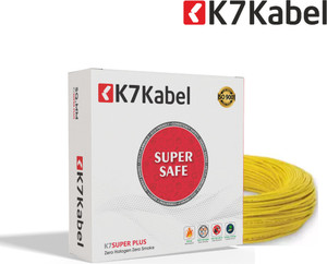 K7 Kabel Super Plus 1 sq/mm Yellow 90 m Wire Price in India - Buy K7 ...