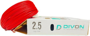 DIVON PVC 2.5 sq/mm Red 90 m Wire Price in India - Buy DIVON PVC 2.5 sq ...