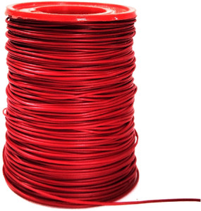 Steko (92-Meter) 7-Threads 42-Guage / 0.0025 AWG PVC Coated Red Jumper ...