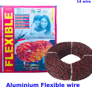 ELSON 14/76 (91 MTR) Flexible Double Core Electrical Wire Twisted ...