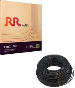 RR KABEL FIREX LSOH PVC 4.0 mm 1 sq/mm Black 90 m Wire Price in India ...