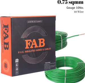 kripa FAB-GOLD 0.75 mm FR PVC insulated Lite Single Core Copper Ftting ...