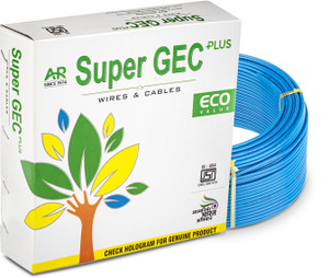 SUPER GEC 0.75 FRLS Multi Strand CCR Copper House Wire Cable ECO (Gauge ...