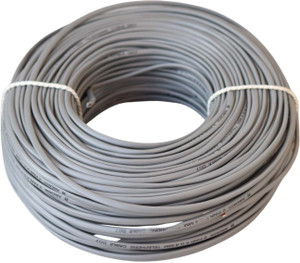 ANCHOR 2 Pair 0.4MM PVC Telephone Switchboard Cable 0.4 sq/mm Grey 90 m ...