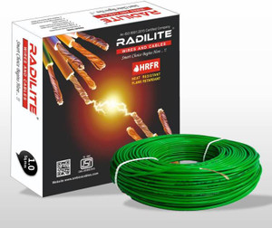 RADILITE HRFR GRADE PVC, FR GRADE PVC 1 sq/mm Green 90 m Wire Price in ...
