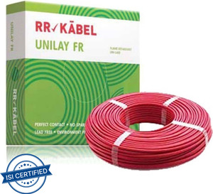 RR KABEL HR FR PVC 1 sq/mm Red 90 m Wire Price in India - Buy RR KABEL ...