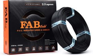 FAB GOLD COPPER 2.5 sqmm |90 MTR |Multi Strand| Electrical Wire Cable ...