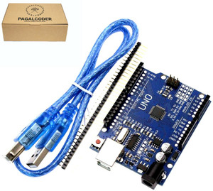 PagalCoder Arduino Uno R3 SMD | Atmega328p | With Uno Cable | Double ...