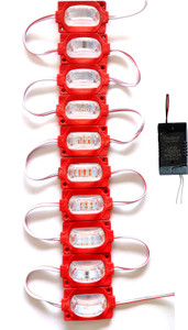 Wetrix 10 Pieces Adapter + Half Moon Shape DC 12V 1.5 Watt LED Module ...