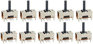 Electronic Spices TS23e01 15a 8 Pins Dp3t Pcb Mountable Slide Toggle ...