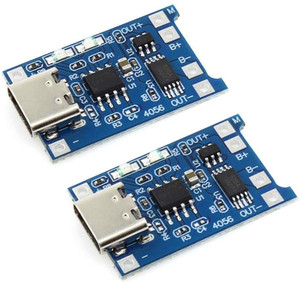 Aktronics TP4056 Type-C Input USB 5V 1A 18650 Lithium Battery Charger ...