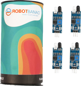 Robotbanao 4 IR Infrared Obstacle Avoidance 3 Wire Reflective Sensor ...