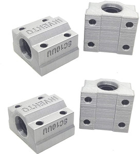 INVENTO 4pcs SC10UU 10mm Linear Motion block bearing, LM10UU bearing in ...