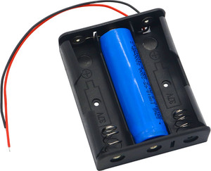 Electronic Spices 18650 3.7V 3 battery holder hard plastic case with ...