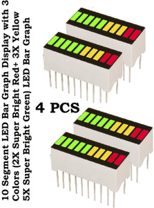 SG Flash PACK OF 4 10 Segment LED Bar Graph Display Electronic ...