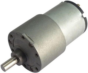 Roboway DC 12V 100 RPM Gear Motor Side Shaft Silent, High Torque -Off ...