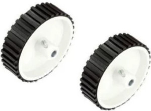 MIFRA ELECTRONICS 7 x 2 Cm Gear Motor Robot Wheels (2 Pcs) Electronic ...