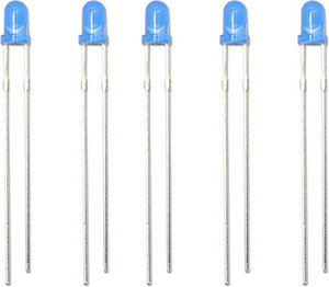 Electronic Spices 3mm Blue color LED round shape pack of 20 (Blue in ...