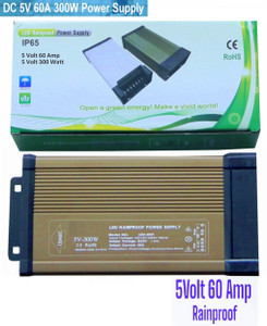 BALRAMA 5V 60A 300Watt Rainproof LED Power Supply AC DC Converter 5 ...