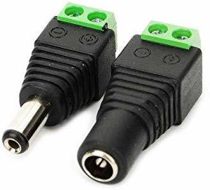 Prowans (1 PAIR) Screw Fastening Type Male and Female DC Power Plug ...