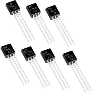 INVENTO 10Pcs 2N7000 MOSFET Transistor, N Channel, 200 mA, 60 V, 1.2 ...