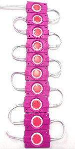 Steko Pack of 10 Pieces (PINK) DC 12V 2.4 Watt Coin LED Module Light ...