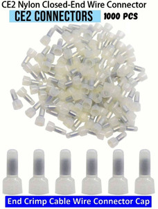 BALRAMA 1000 pc CE2 Wire End Cap Closed End Crimp Terminals Connectors ...