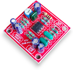 High Tech SUBWOOFER PRE-AMP Board,12V-DC Bass Gain Adjustable Preset ...