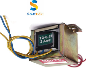 samest Transformer 220V AC to 12-0-12 AC Current 3Amp Step Down(3000mA ...