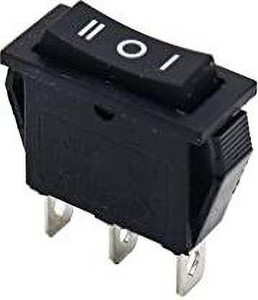 Prowans 20PCS 15A 250V 30A 220V Large Rectangle Black Rocker Switch 3 ...