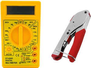 Crafts Haveli Networking Tool Kit Combo Multimeter & Compression Tool ...