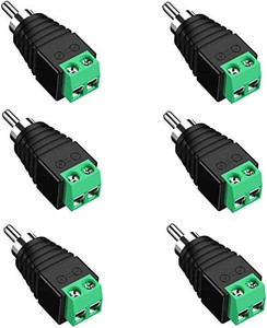 Prowans RCA Plugs for Speaker Wire, RCA to AV Screw Terminal Connecto ...