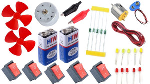 ERHIndia DIY Electronic Science Project Kit Include Dc Motor, 9v ...