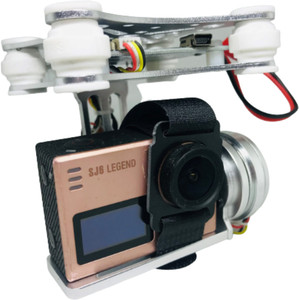 Flyrobo 2-Axis Brushless Drone Camera Gimbal with Controller - Silver ...