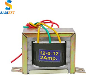samest Transformer 220V AC to 12-0-12 AC Current 2Amp Step Down(2000mA ...