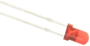 INVENTO 25Pcs 3mm Diffused Red Color LED Light Bulb Lamp Light Diode DC ...