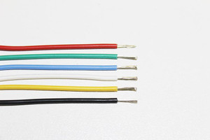 KTC CONS LABS 20AWG 600V Pre-Tinned Stranded Silicon Wire of 6 Colors x ...